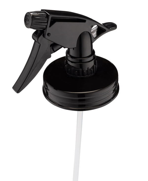 Mason Jar Sprayer Lids – Black